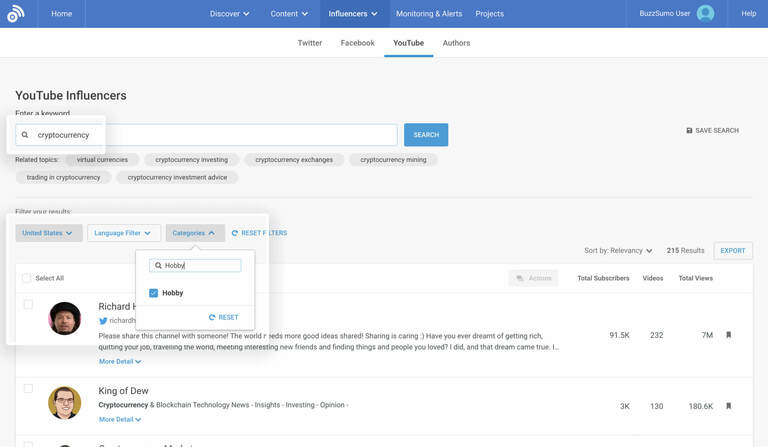 BuzzSumo | How To Find Influencers In 4 Easy Steps