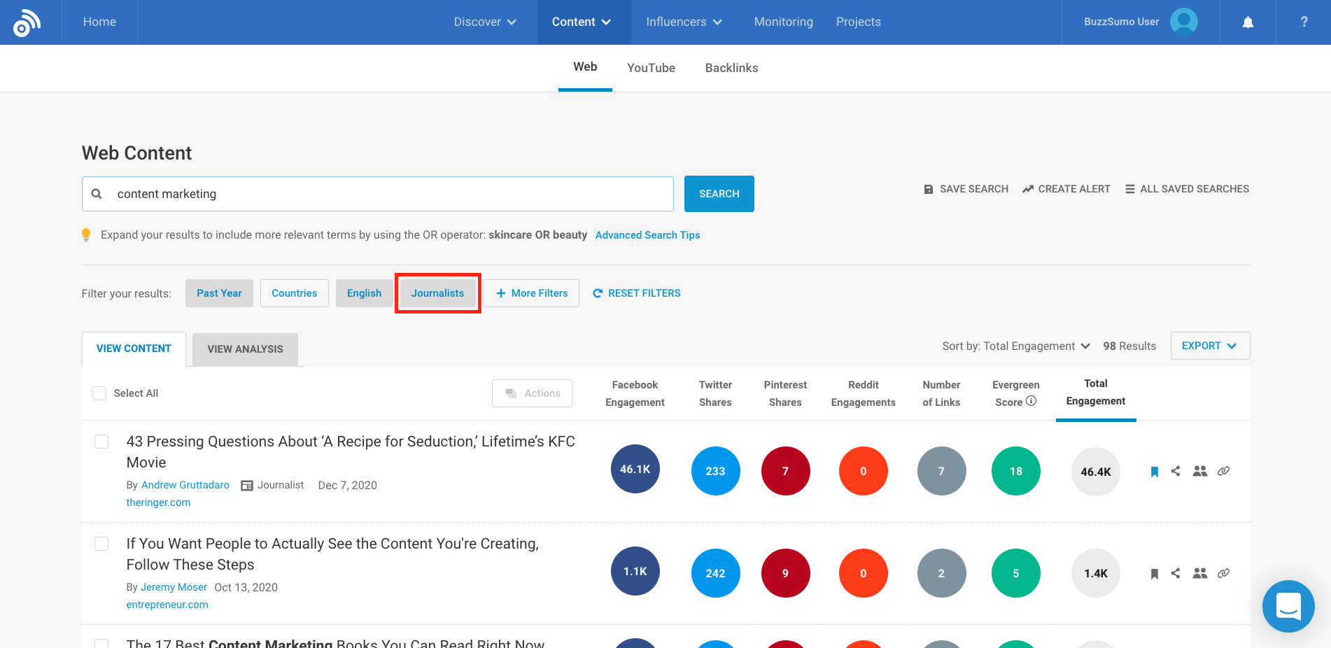 Using Journalist Profiles for Journalist Research & Outreach | BuzzSumo.com