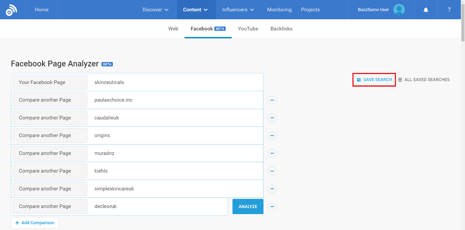 Introducing Facebook Page Analyzer And Facebook Pages | BuzzSumo.com
