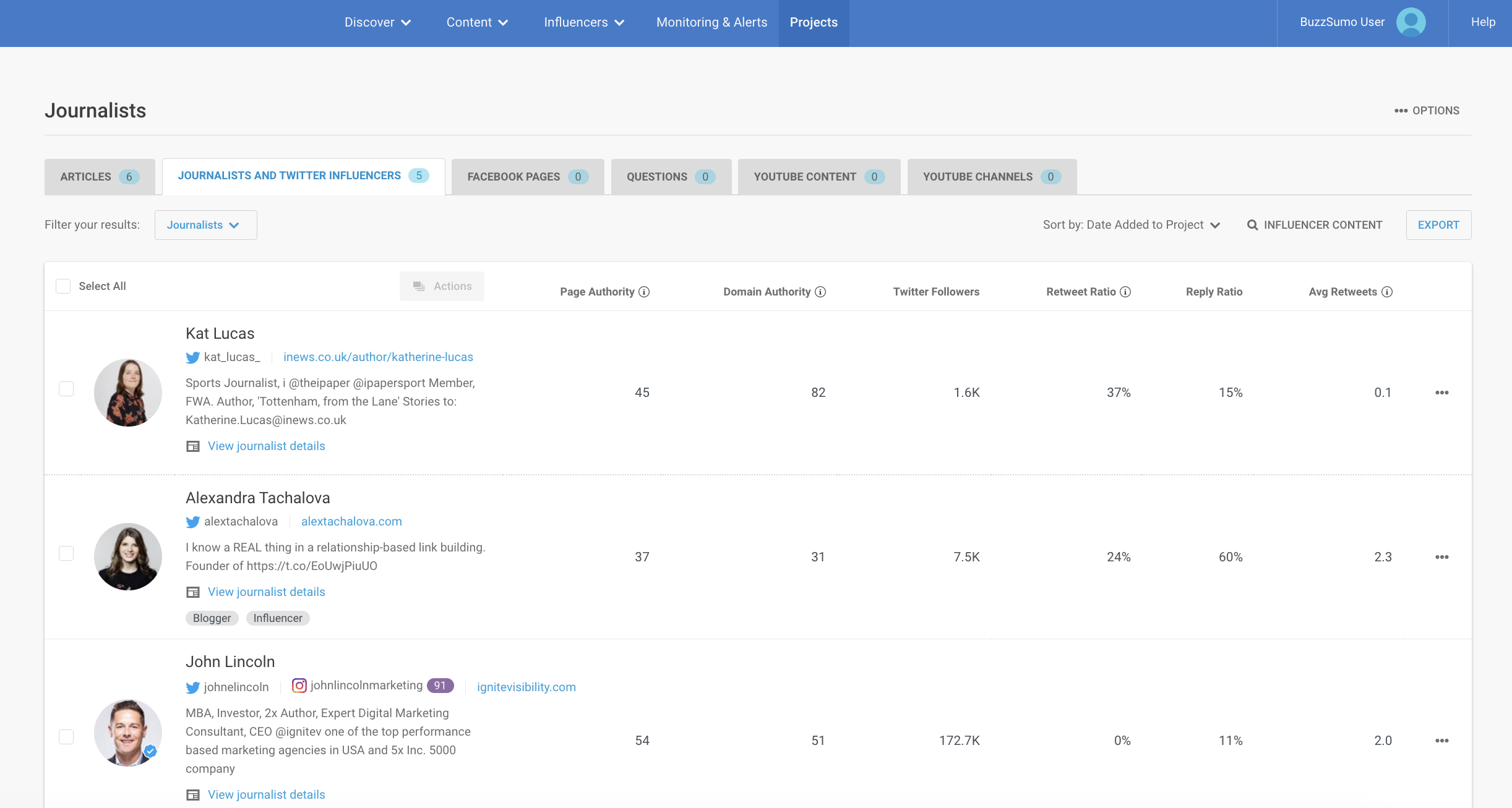 Using Journalist Profiles for Journalist Research & Outreach | BuzzSumo.com